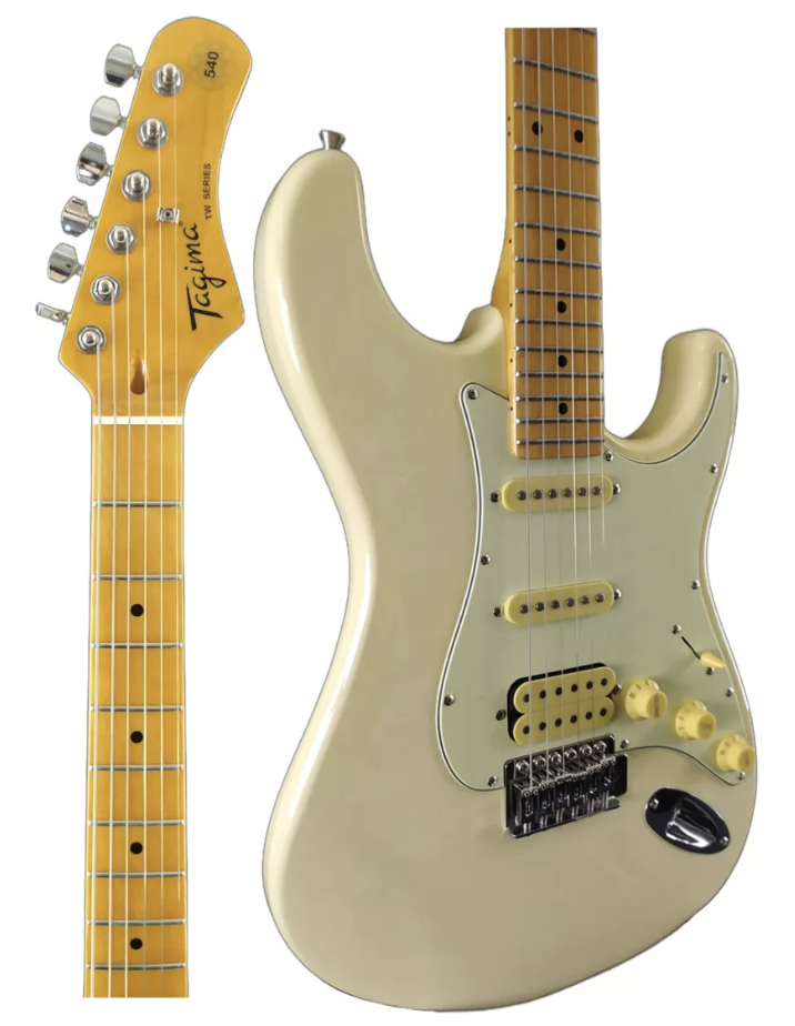 Tagima TG-540 Olympic White L/MG Guitarra Eléctrica (Stratocaster) | La ...